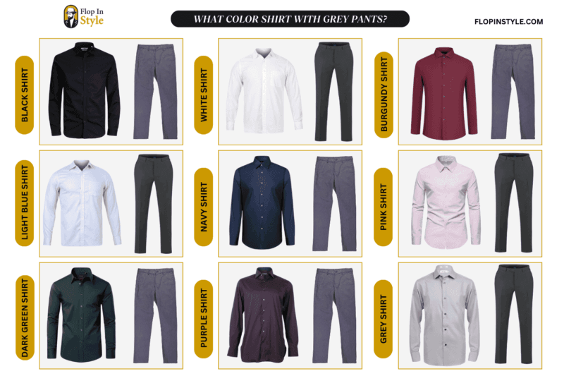 What Color Shirt Goes With Grey Pants? (Outfit Ideas)