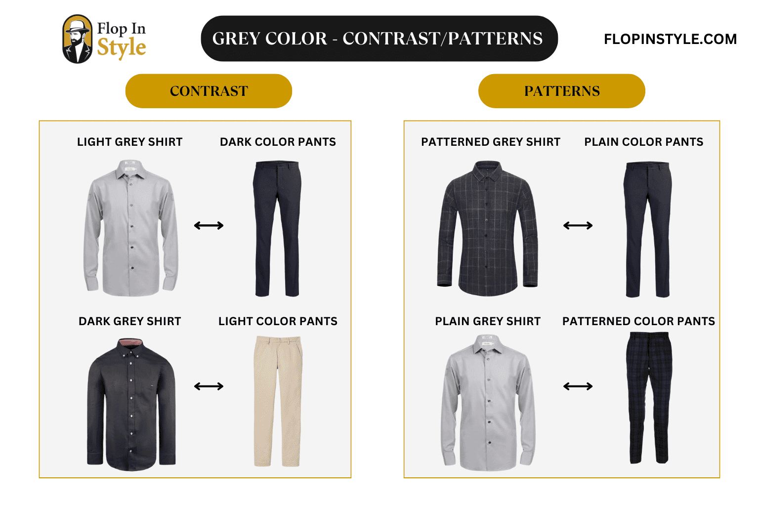 What Color Pants Go With A Grey Shirt? (Outfit Ideas)