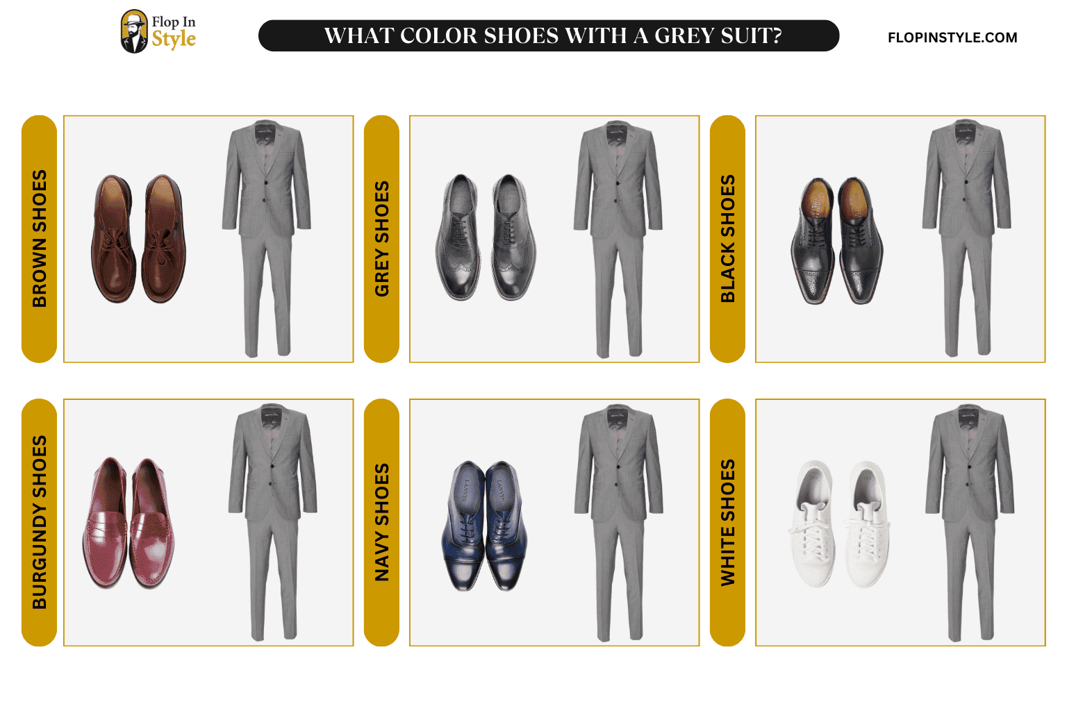 What Color Shoes With A Grey Suit? (Outfit Ideas)