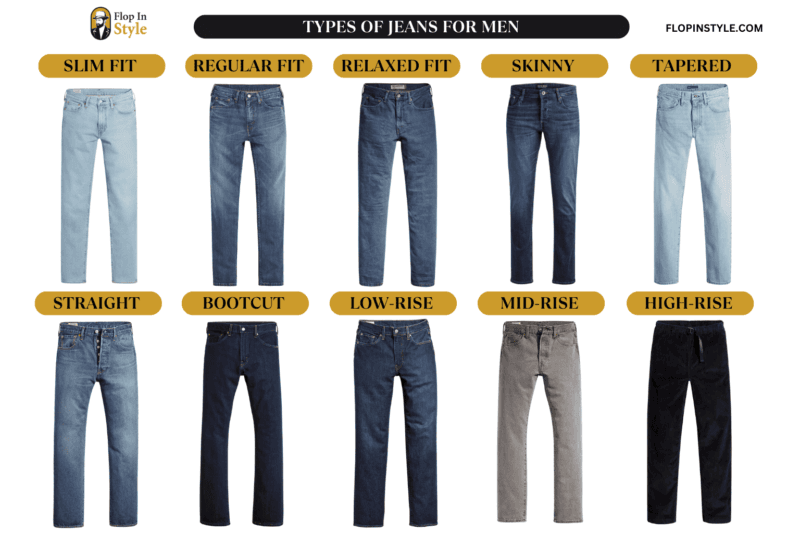 10 Types Of Jeans For Men (Jeans Fit Guide)
