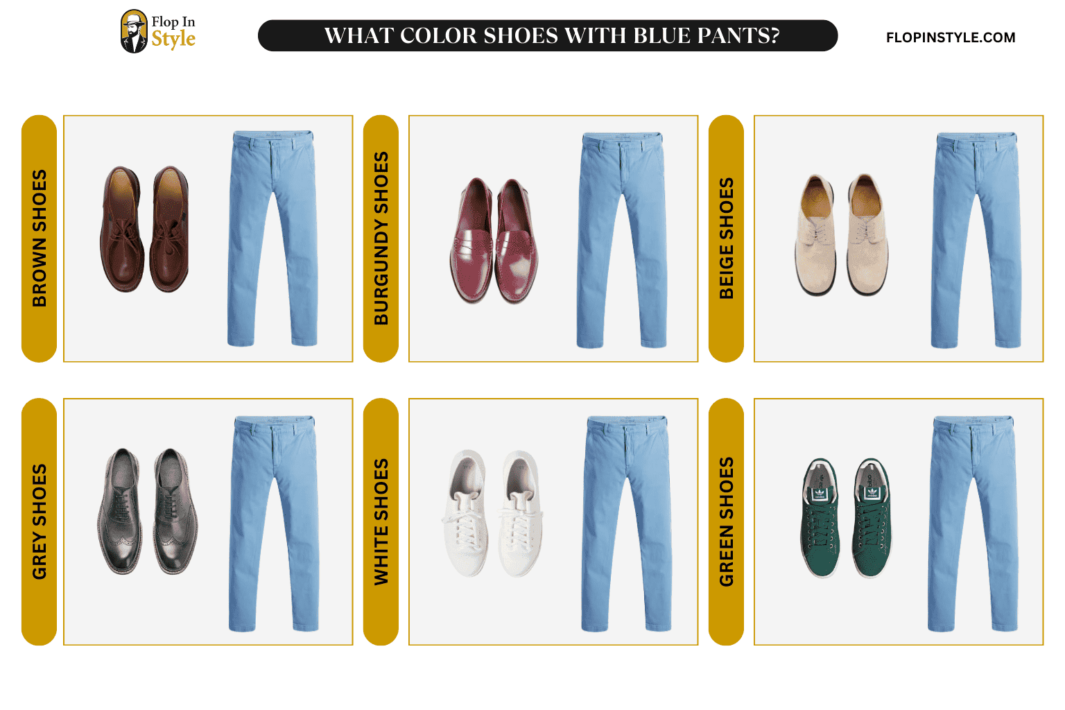 What Color Shoes With Blue Pants? (Outfit Ideas)
