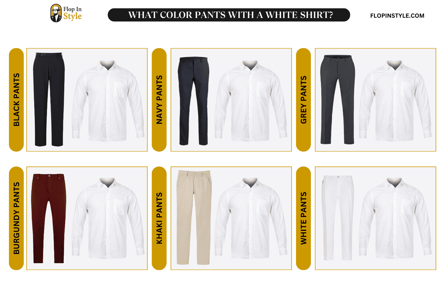 What Color Pants With A White Shirt? (Outfit Ideas)