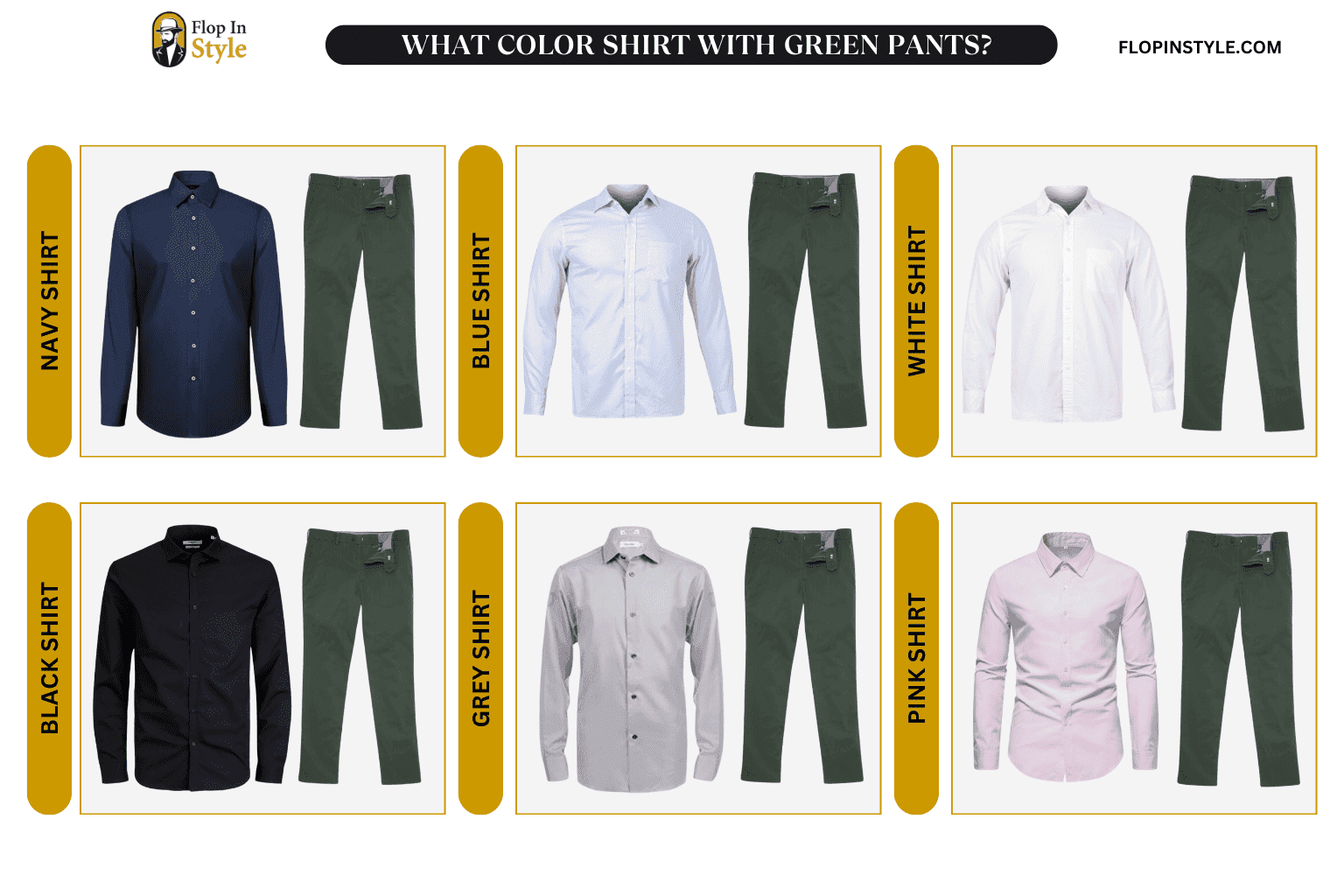What Color Shirt With Green Pants? (Outfit Ideas)