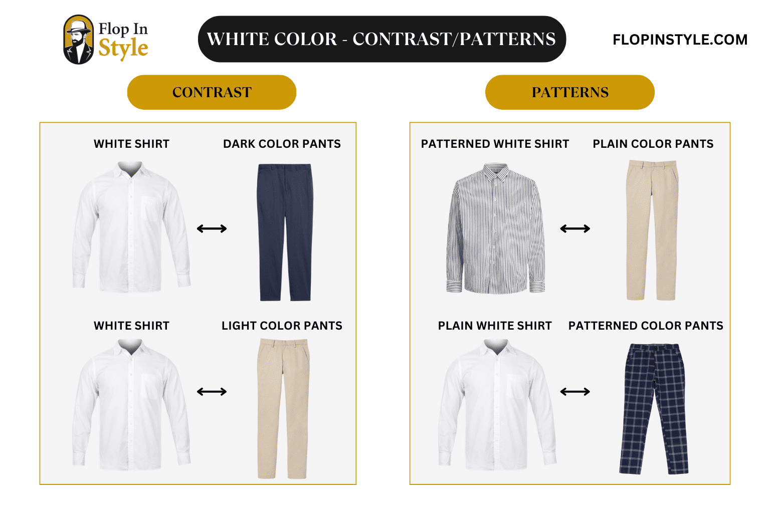 What Color Pants With A White Shirt? (Outfit Ideas)
