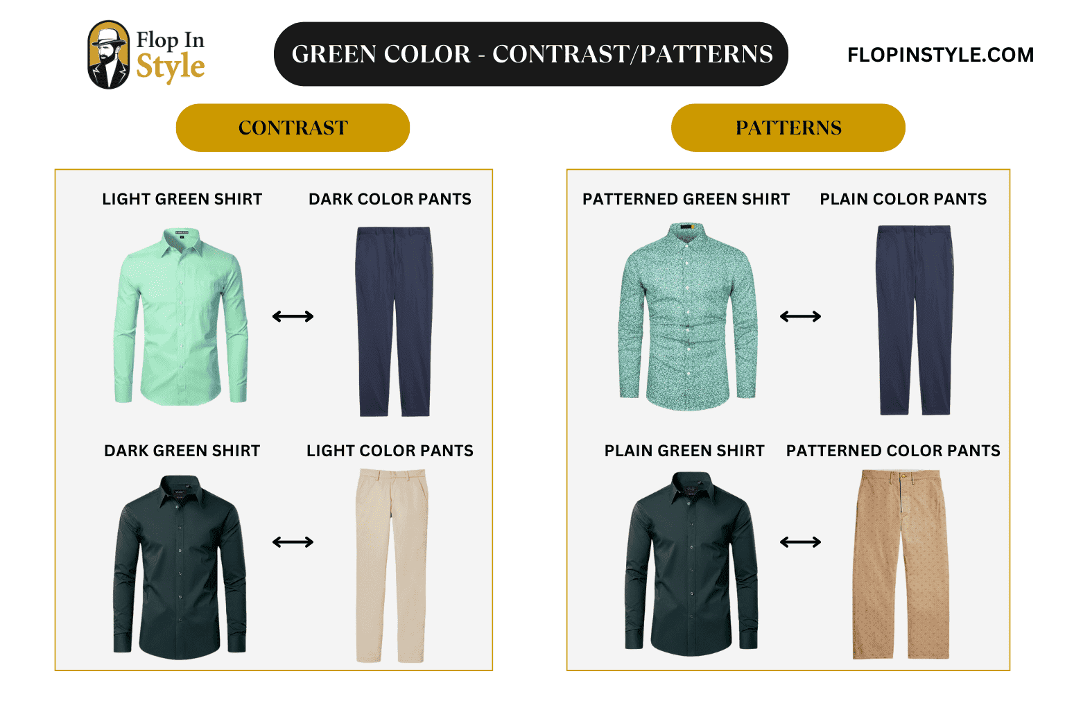What Color Pants With A Green Shirt? (Outfit Ideas)