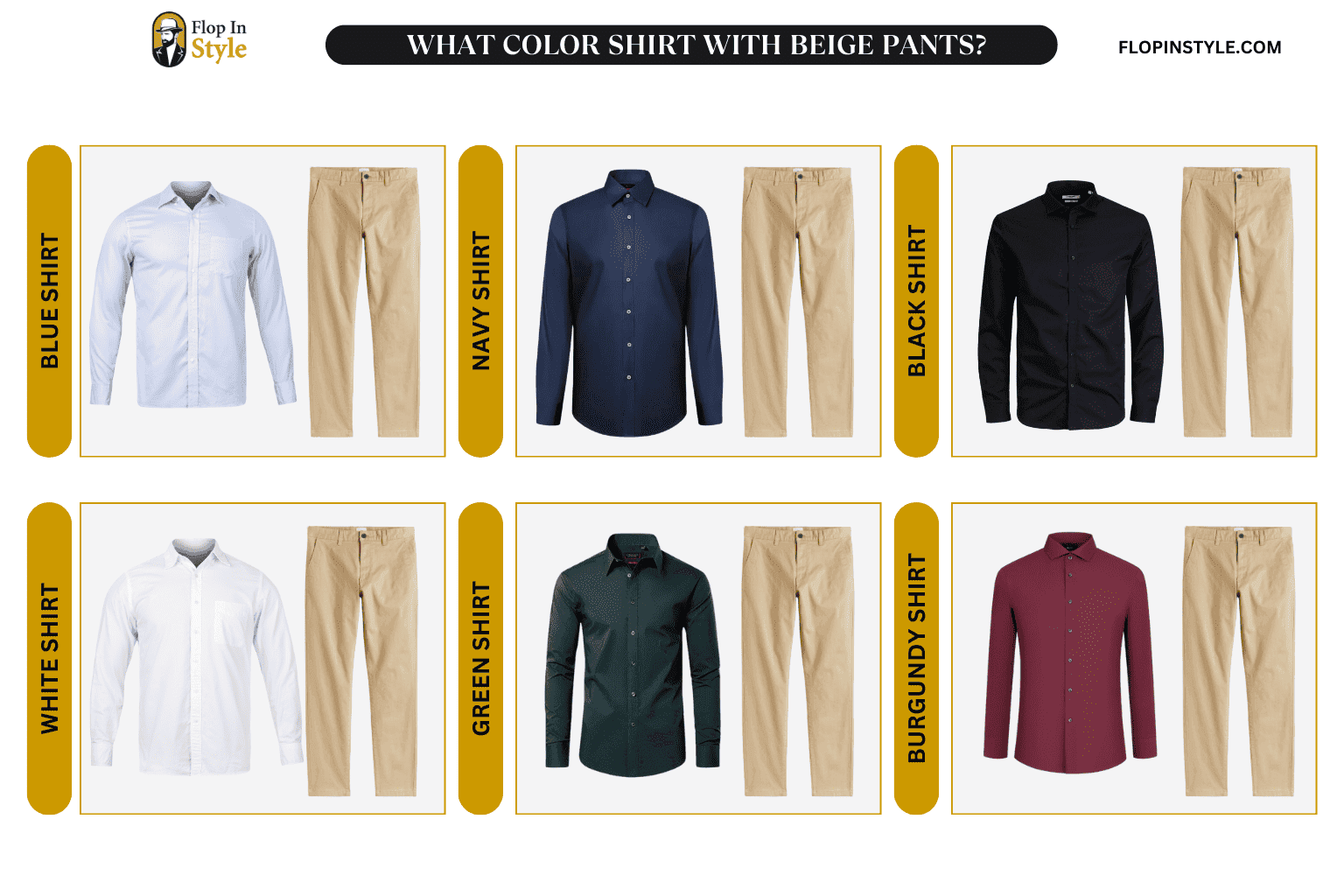What Color Shirt With Beige Pants? (Outfit Ideas)