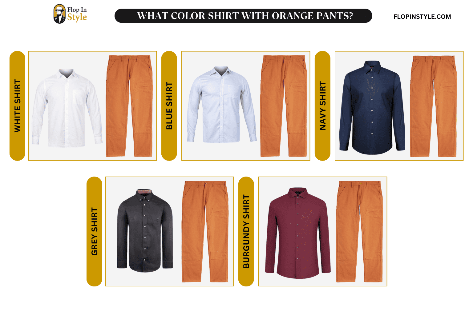 What Color Shirt With Orange Pants? (Outfit Ideas)