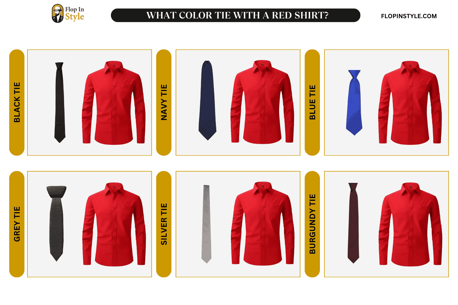 What Color Tie Goes With A Red Shirt? (outfit Ideas)