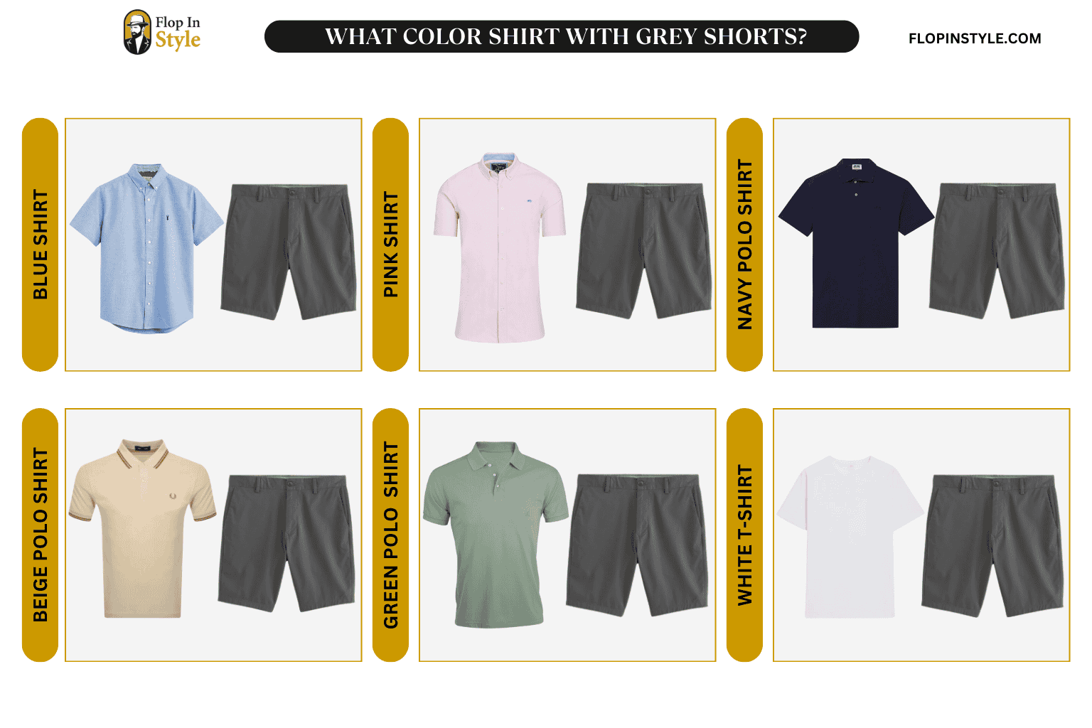 What Color Shirt With Grey Shorts? (Outfit Ideas)