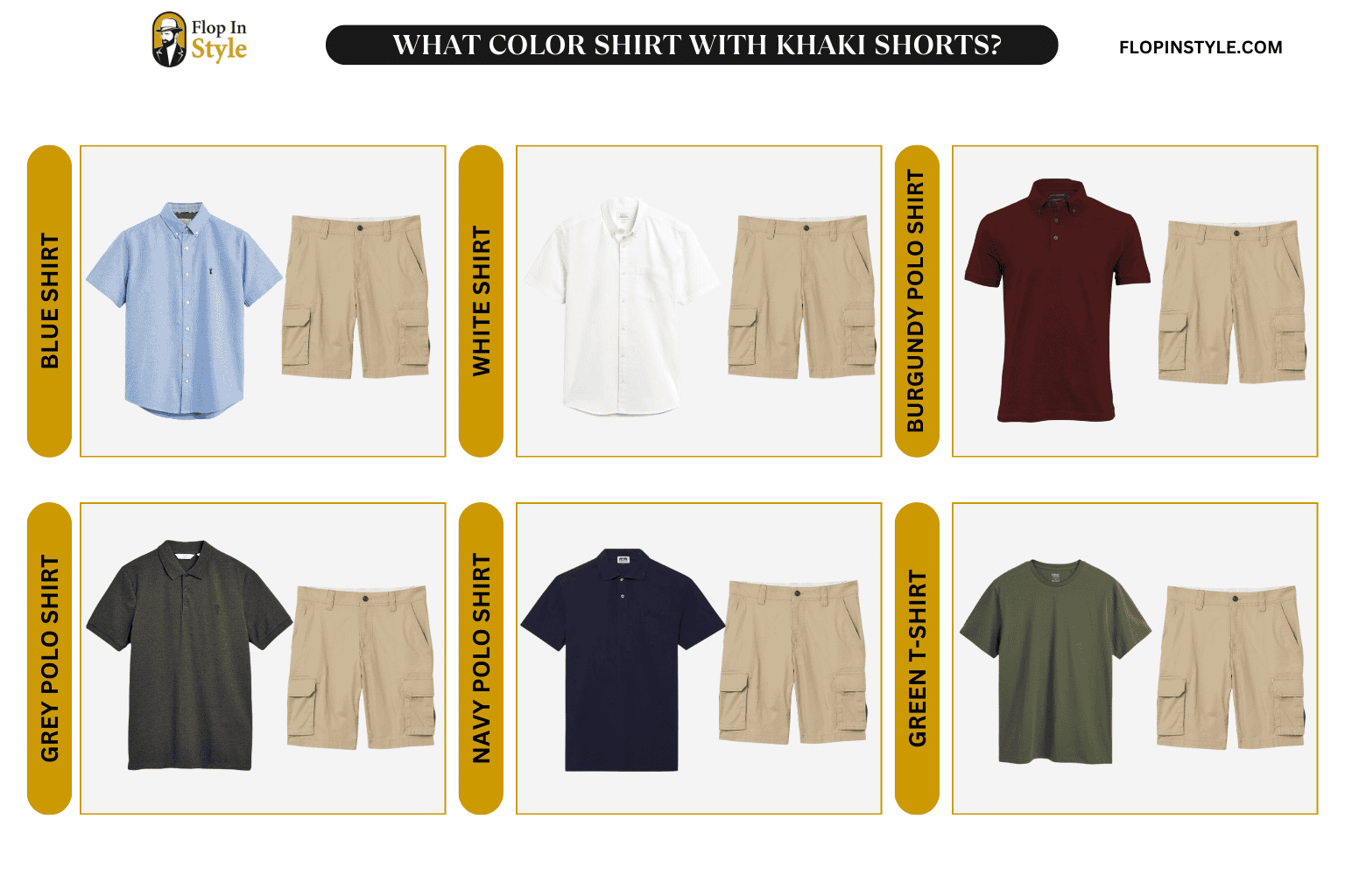 What Color Shirt With Khaki Shorts? (Outfit Ideas)