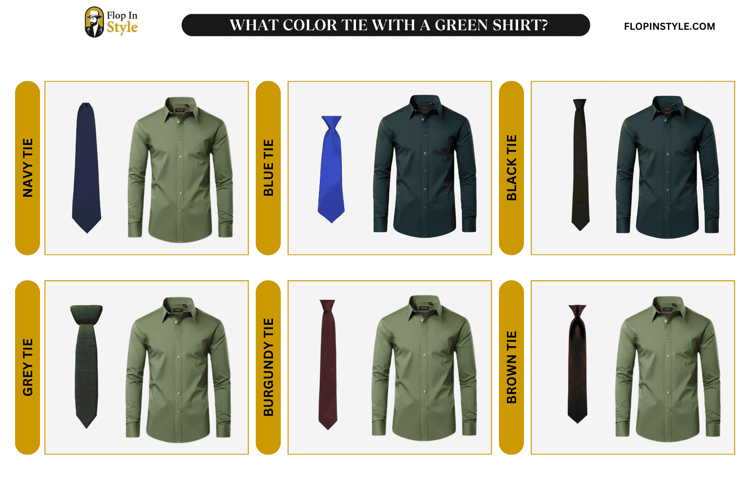 What Color Tie Goes With A Green Shirt? (outfit Ideas)