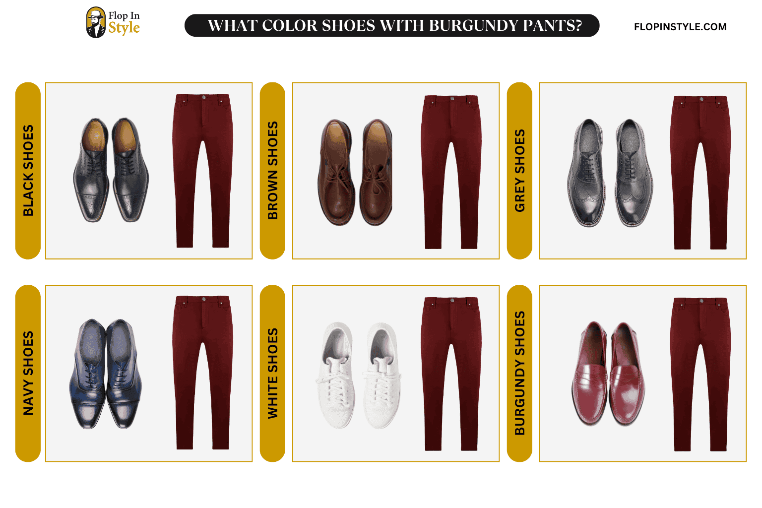 What Color Shoes With Burgundy Pants? (Outfit Ideas)