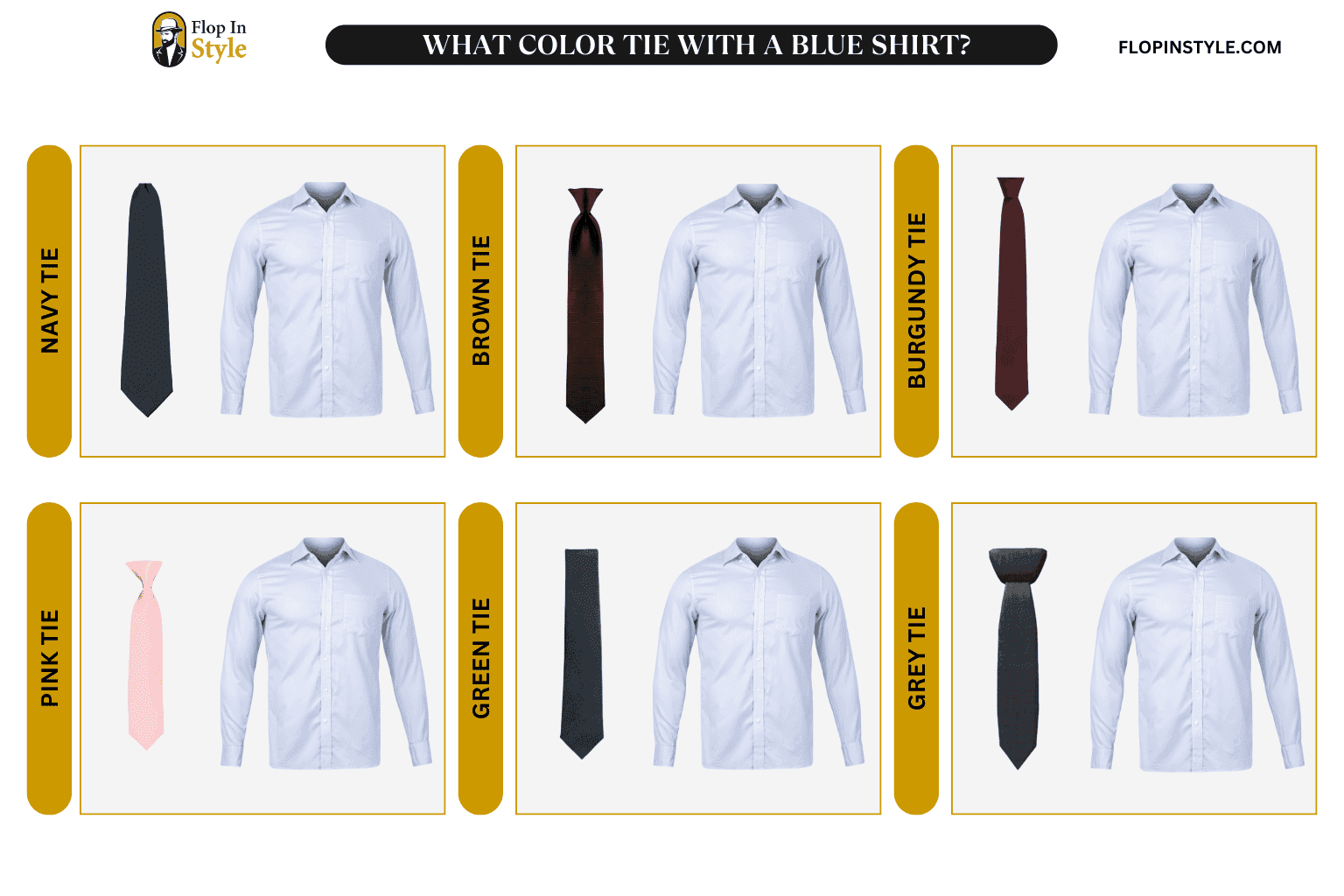 What Color Tie Goes With A Blue Shirt? (Outfit Ideas)