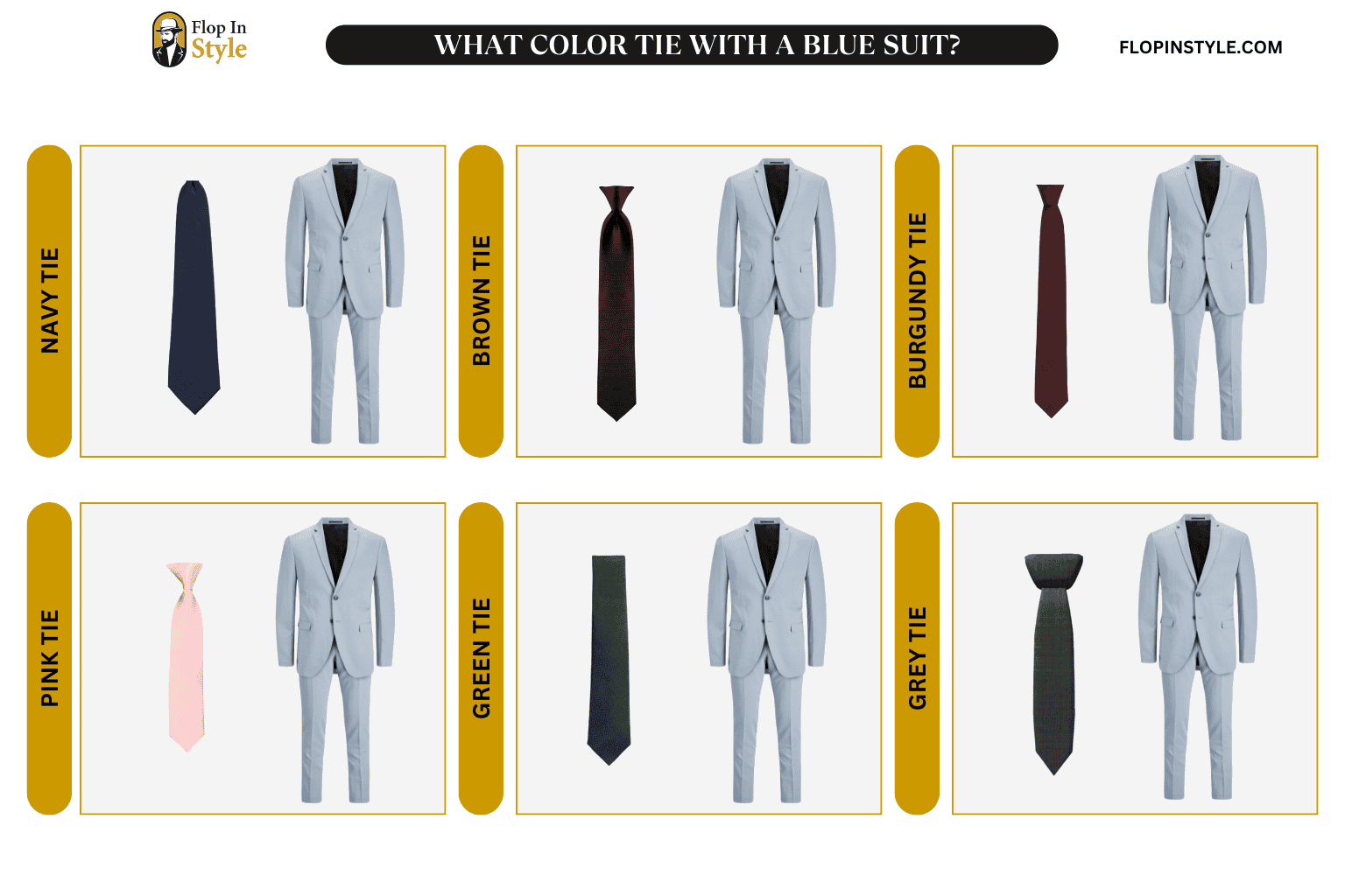 What Color Tie Goes With A Blue Suit? (Outfit Ideas)