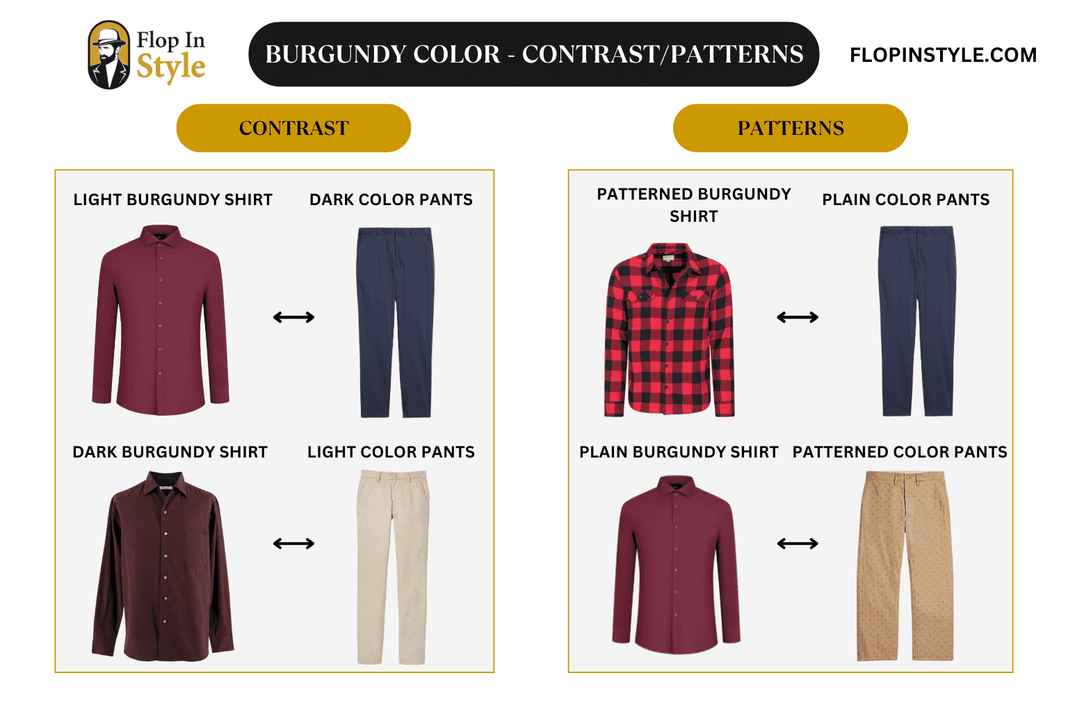 What Color Pants With A Burgundy Shirt? (Outfit Ideas)