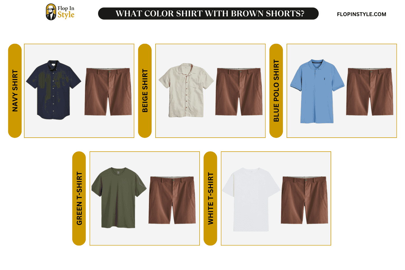 What Color Shirt With Brown Shorts? (Outfit Ideas)