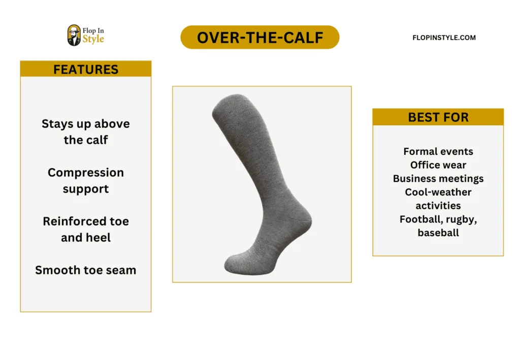 Types of socks for men store