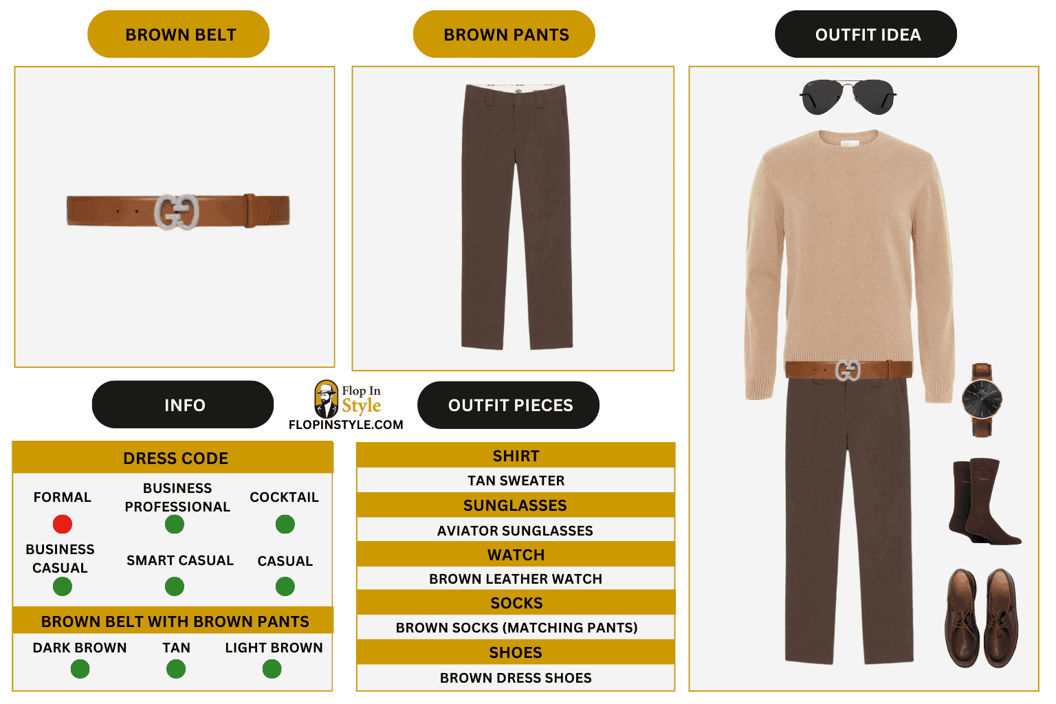What Color Belt With Brown Pants? (Outfit Ideas)