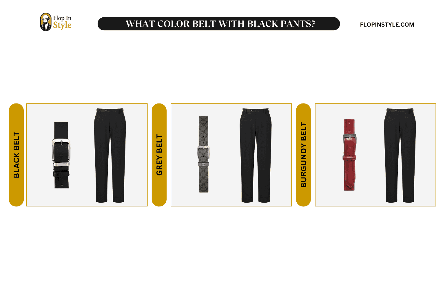 What Color Belt With Black Pants? (Outfit Ideas)
