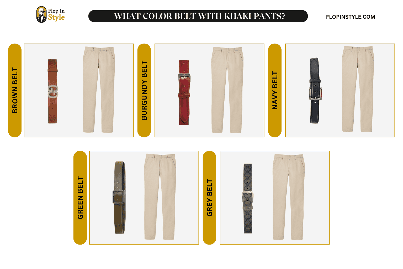 What Color Belt With Khaki Pants? (Outfit Ideas)